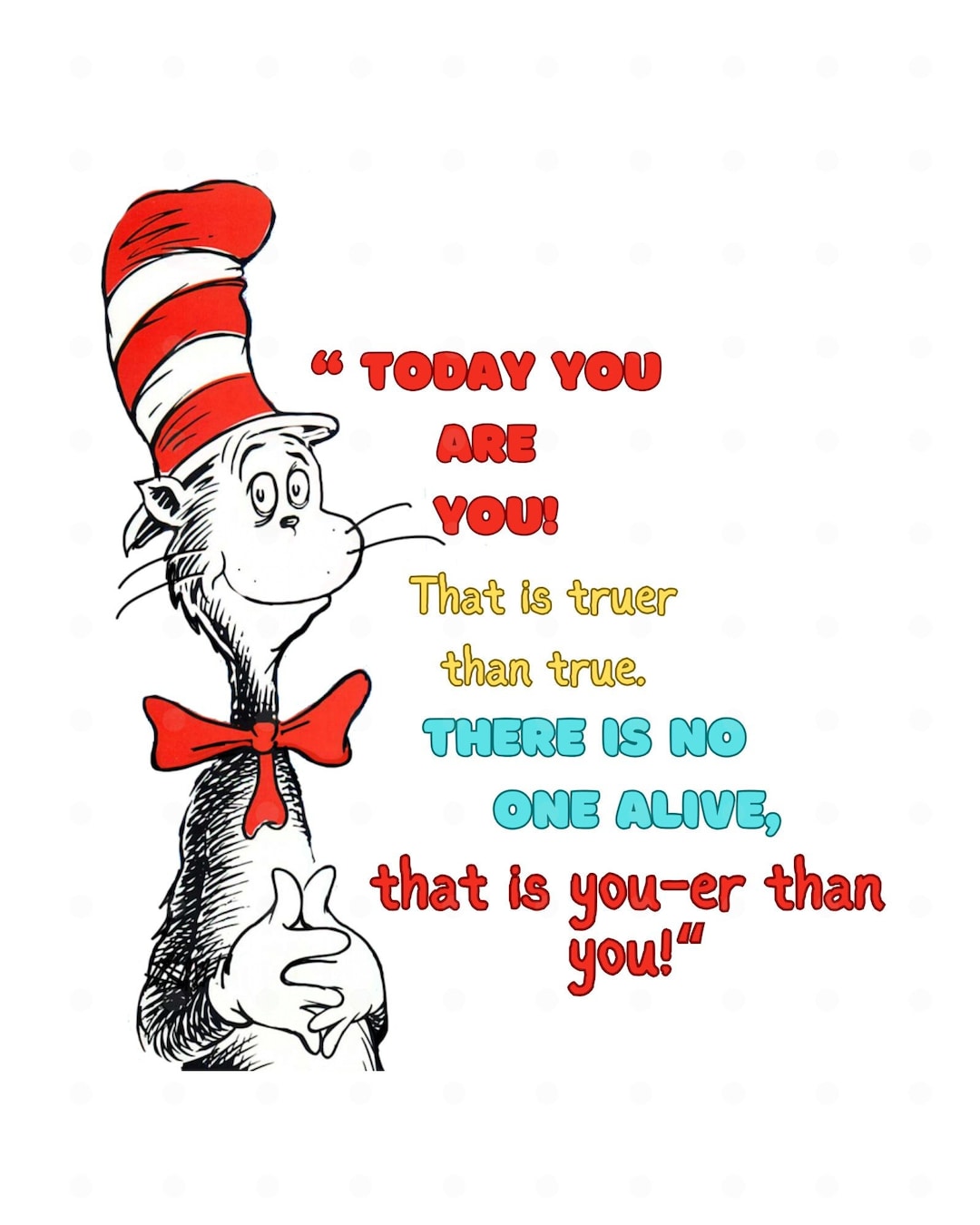 Dr. Seuss Youer Than You Shirt Svg Png File Sublimation Download Dtf ...