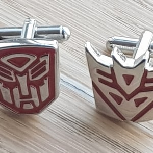 Transformers Autobots Decepticons Cufflinks Sci-fi Fan Jewelry Robot ...