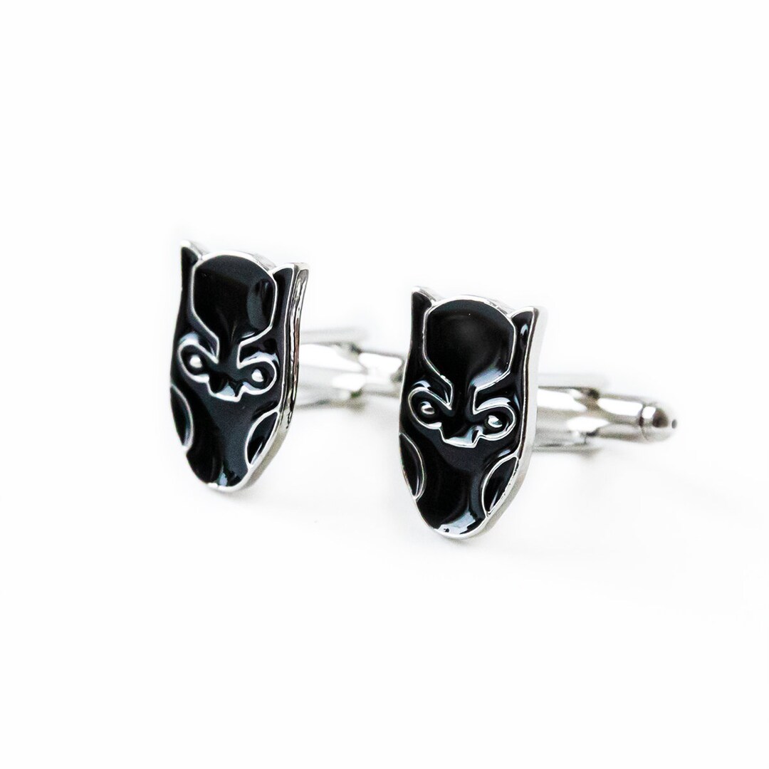 Black Panther Cufflinks Marvel Inspired Men's Jewelry Wakanda ...