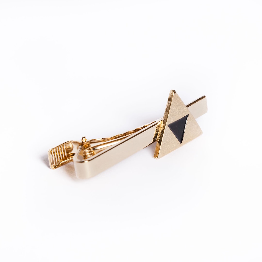 Legend of Zelda Triforce Tie Clip 18k Gold Plated Gaming Accessory ...