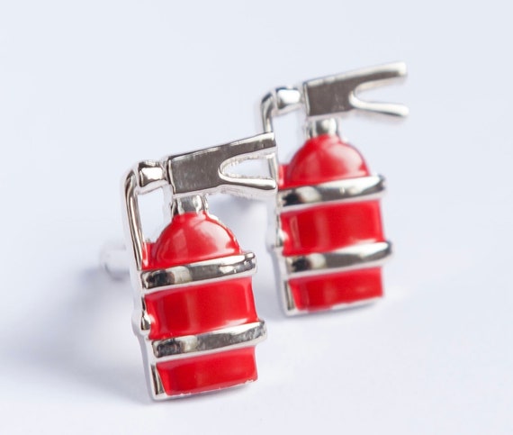 Fireman Fire Extinguisher Cufflinks - Etsy