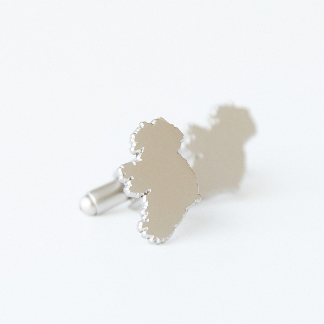 Map of Ireland Cufflinks Handcrafted Irish Accessories Unique Gift for ...