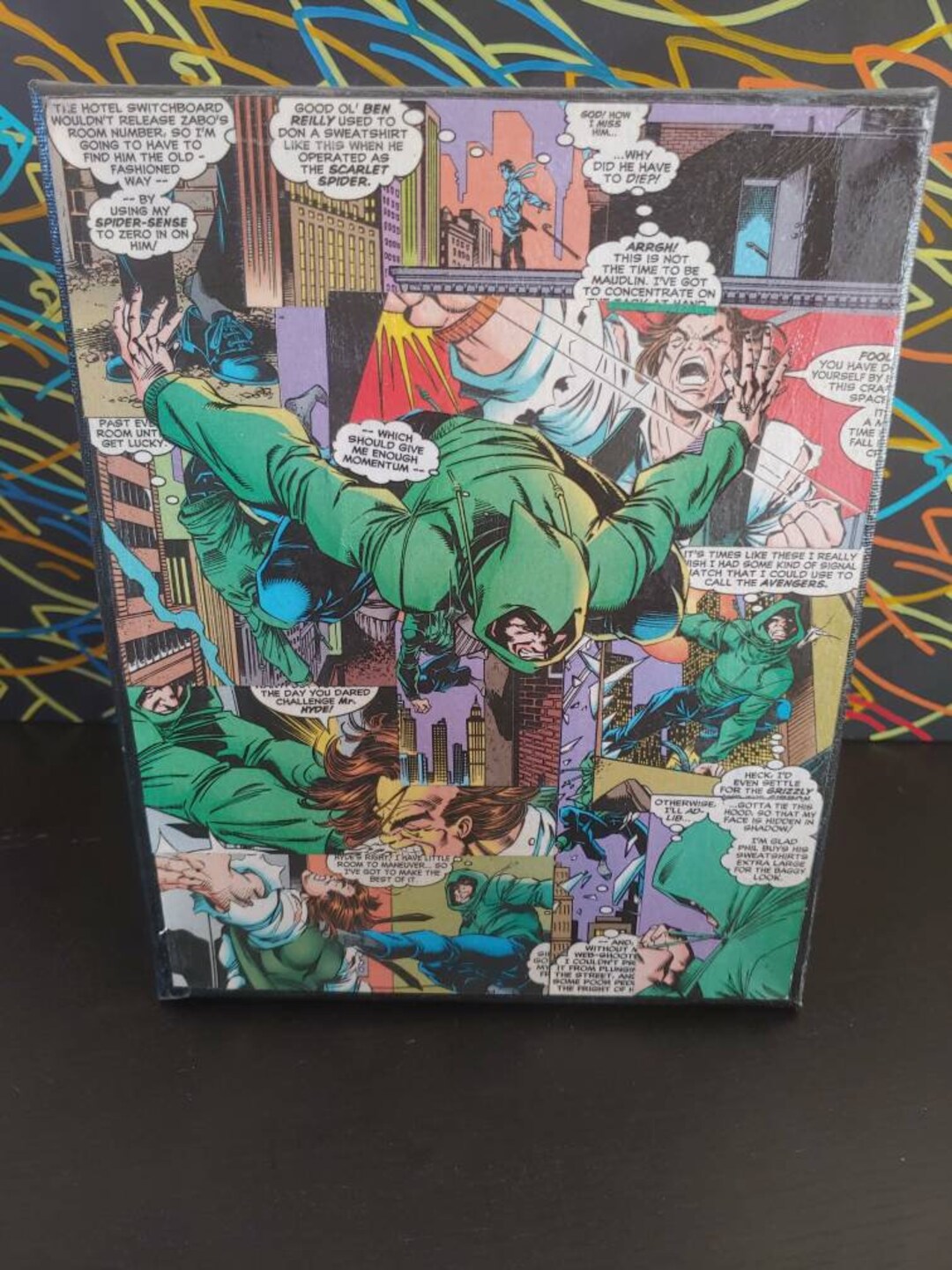 Peter Parker Comic Canvas - Etsy