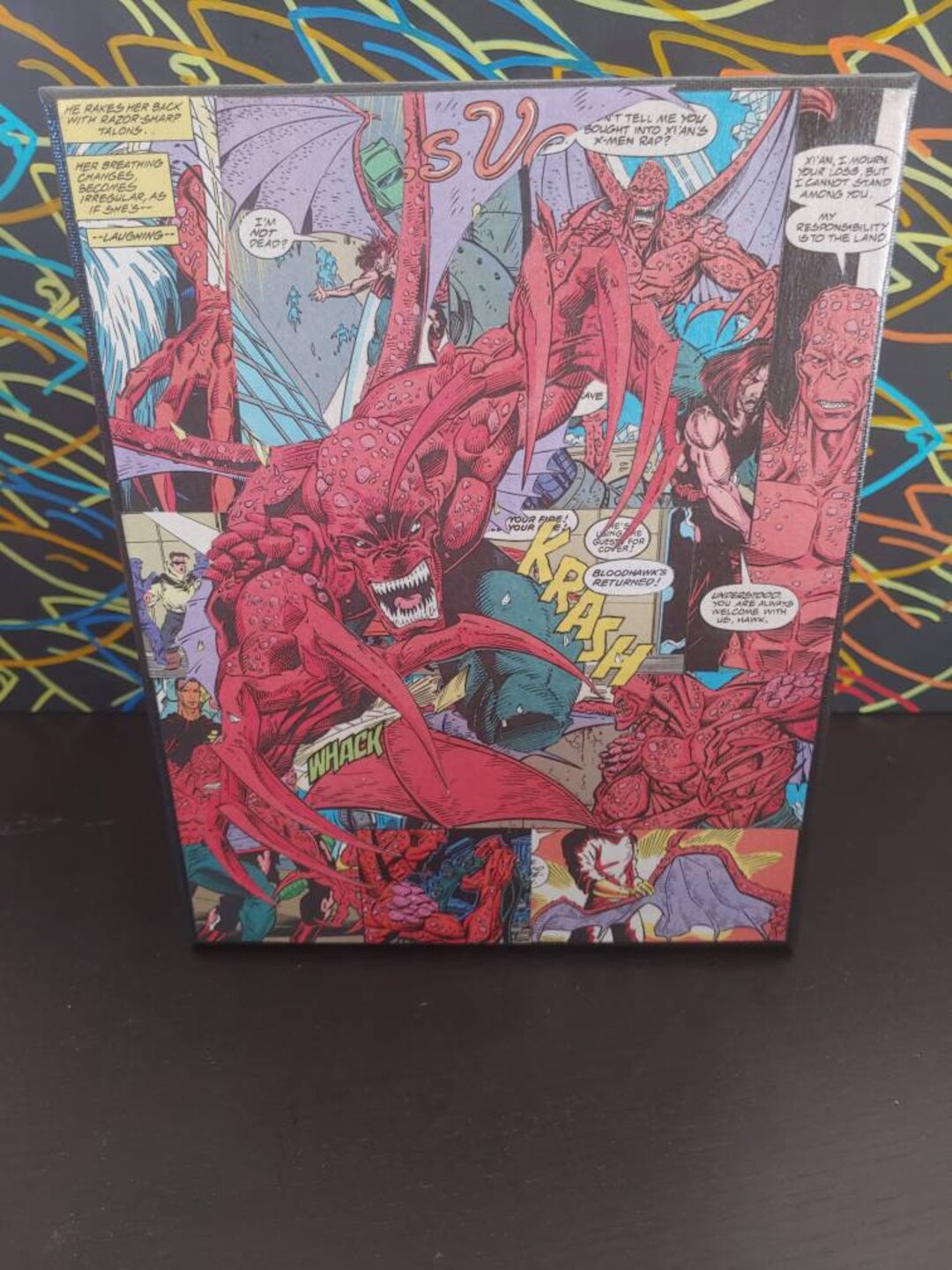 Blood Wing Comic Canvas - Etsy