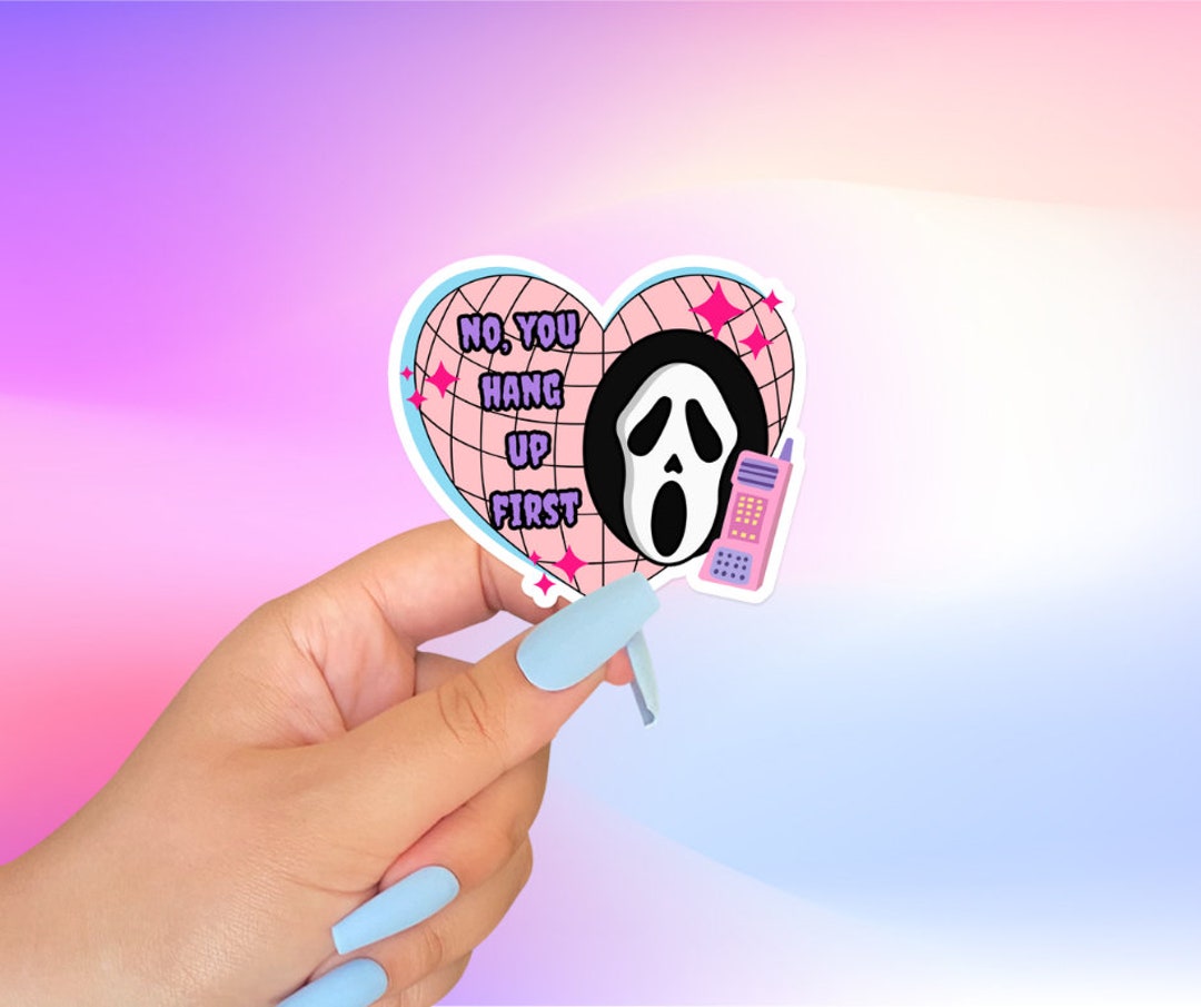 Ghost Face Pastel Goth Y2K Sticker Die-cut Vinyl Sticker Multiple Sizes ...