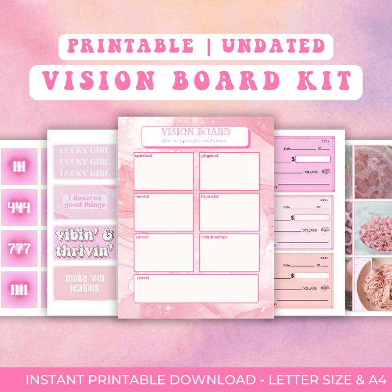 Vision Board Kit Etsy