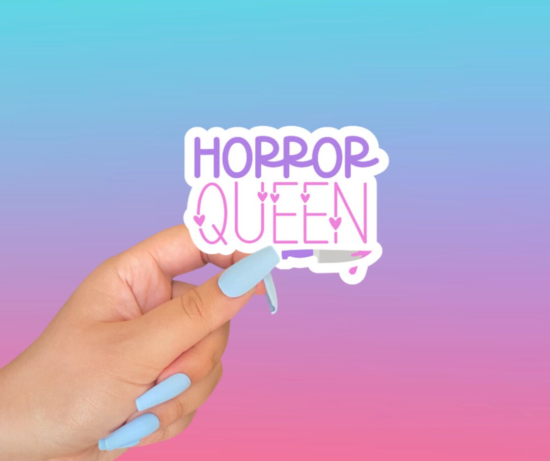Horror Queen Pastel Goth | Cute 2" Die-cut Vinyl Sticker | Halloween ...
