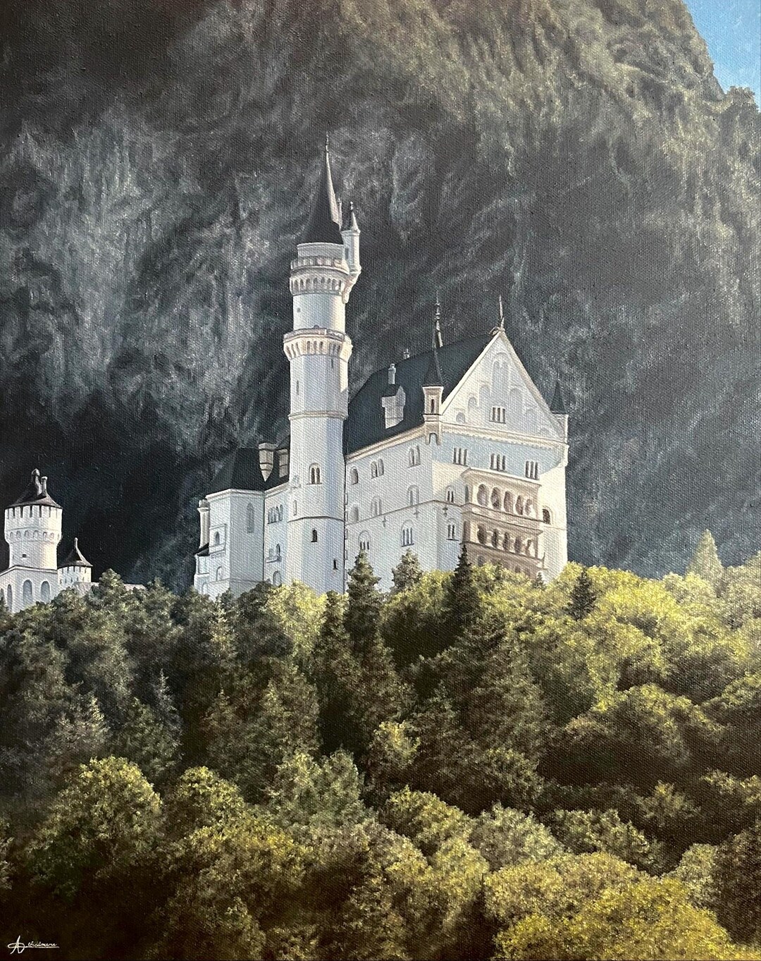 11" by 14" Neuschwanstein Castle Art Print - Etsy
