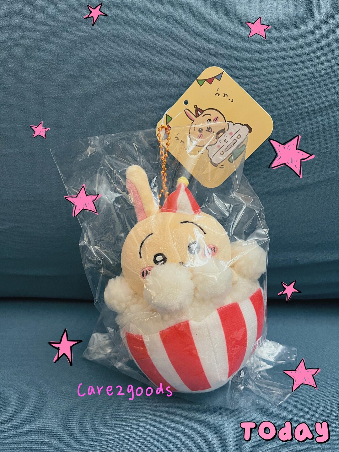 Usagi Keychain Plush Toys , Chiikawa Land Amusement Park Plush Key ...