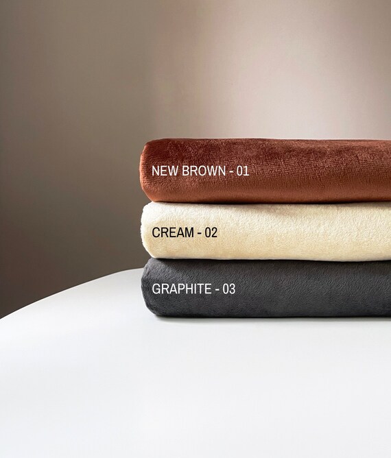 NEW COLOURS Soft Plush Velboa Fabric Plain Fabric - Etsy