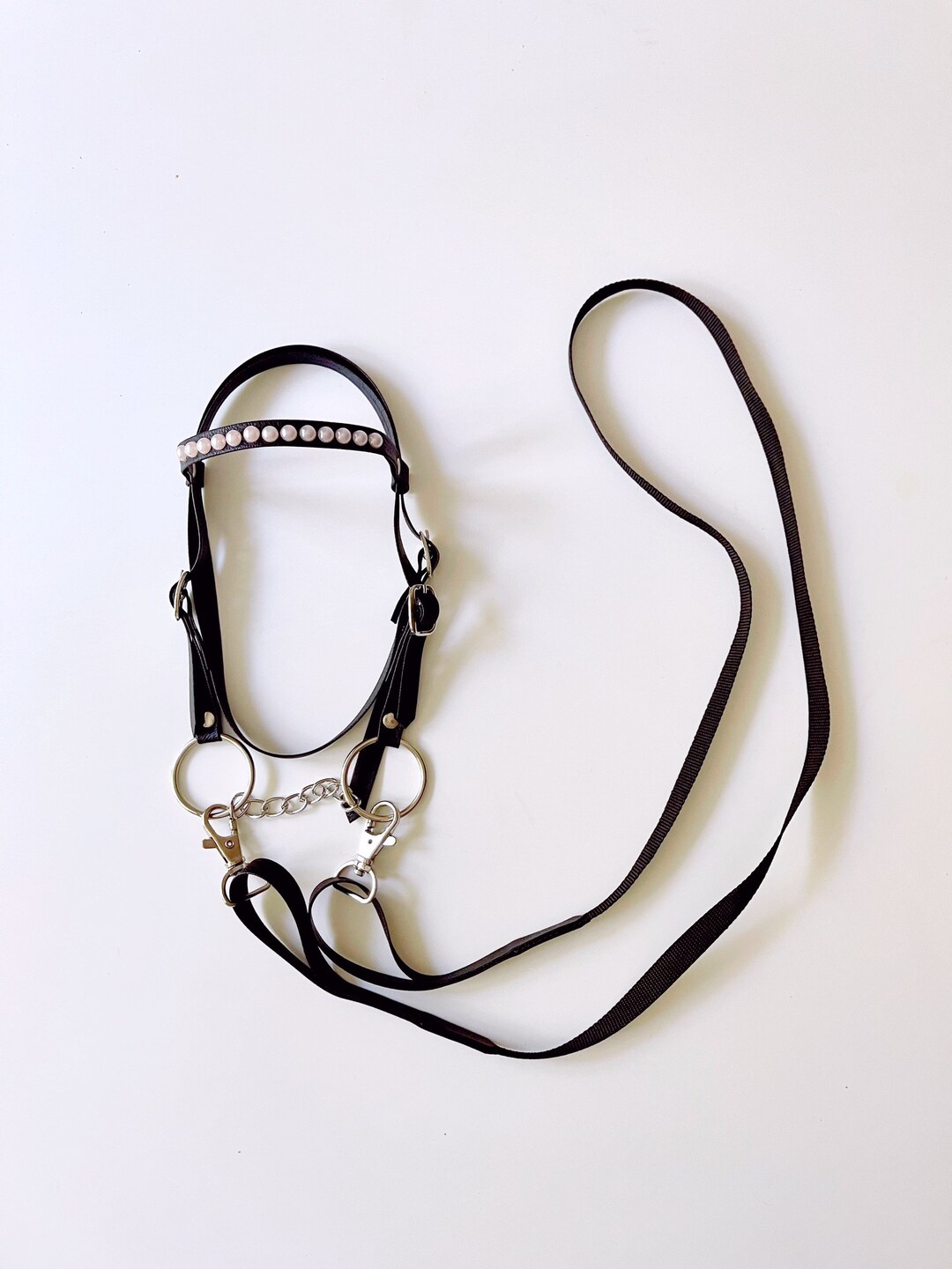 Black Bridle With a Pearl Browband for a Hobby Horse hobby Horse Bridle ...