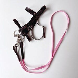 Black Bridle With Pink Reins for a Hobby Horse adjustable - Etsy