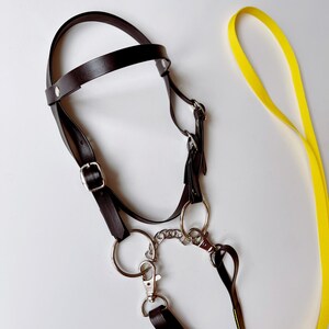 Black Leather Bridle for Hobby Horses With Yellow Reins - Etsy