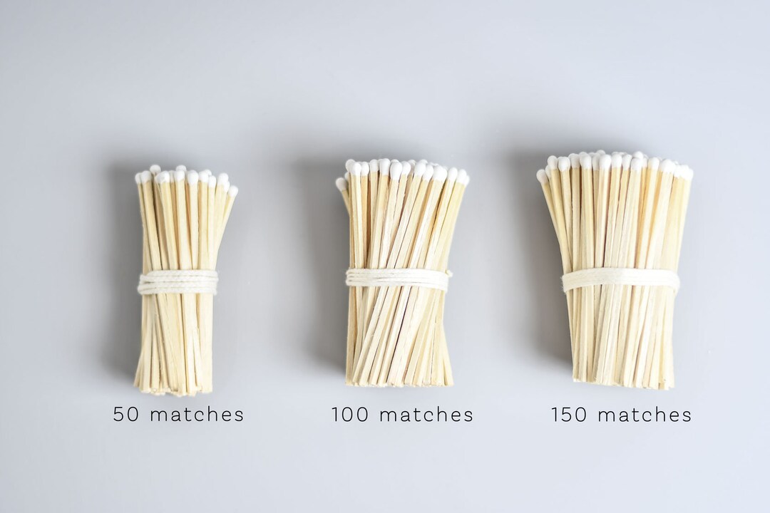 Luxurious Long White Head Wooden Matches Sold in Bulk - Etsy UK