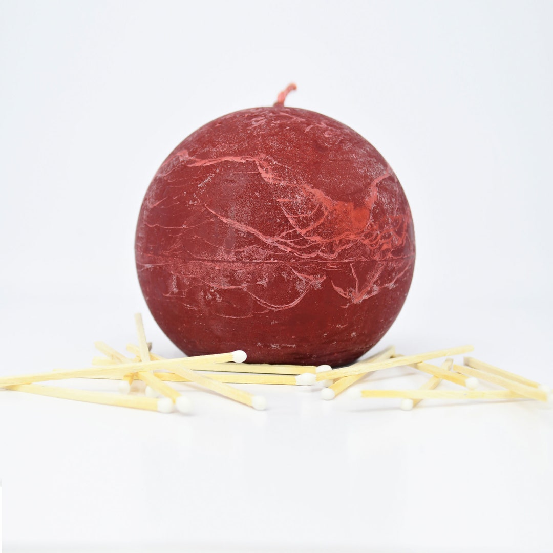 Rustic Large Round Candle - Etsy