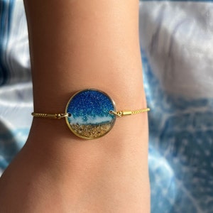 Ocean Bracelet, Resin Sea Inspired Bracelet, Handmade Ocean & Beach ...