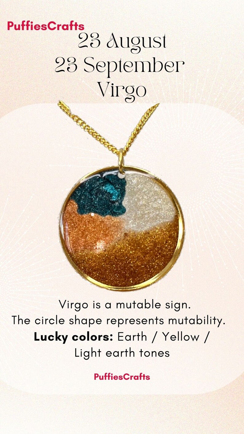 24k Gold-plated Mutable Zodiac Sign Necklace Gemini Virgo Sagittarius ...