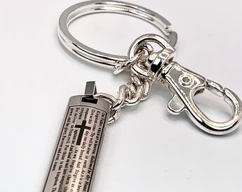 Lord Prayer Keychain - Etsy