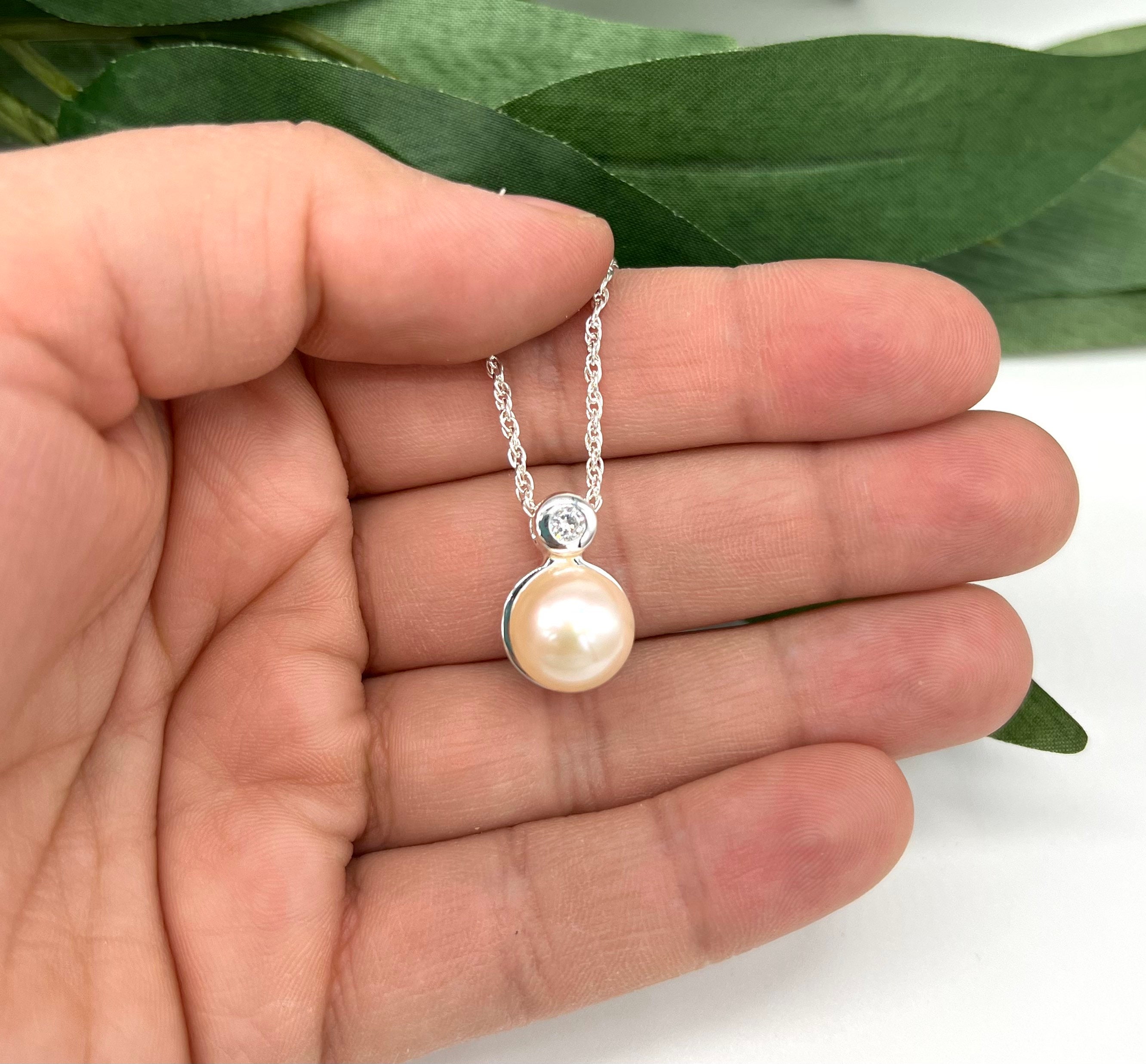 Pearl Memorial Necklacecremation Keepsake Urn .925 Sterling - Etsy