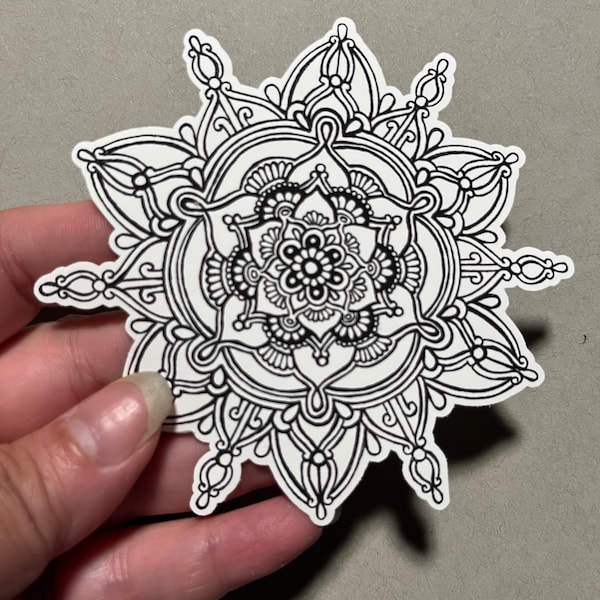 Mandala Sticker - Etsy