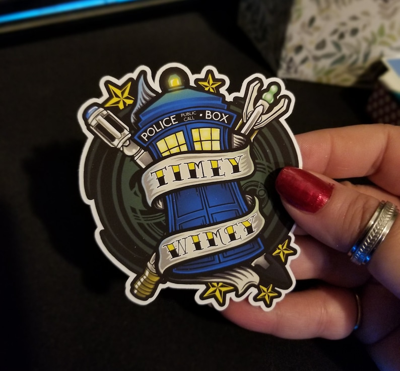 Timey Wimey Sticker, Doctor Who Sticker, the 10th Doctor, the 11th ...