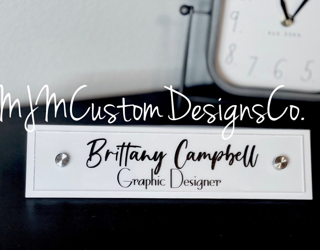 Desk Name Plate Desk Title Name Plate Office Name Plate - Etsy