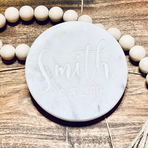 Personalized Marble Coasters Custom Laser Engraved Coasters - Etsy