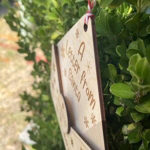 Dear Santa Letter Ornament, Personalized Letter to Santa, Santa Letter ...