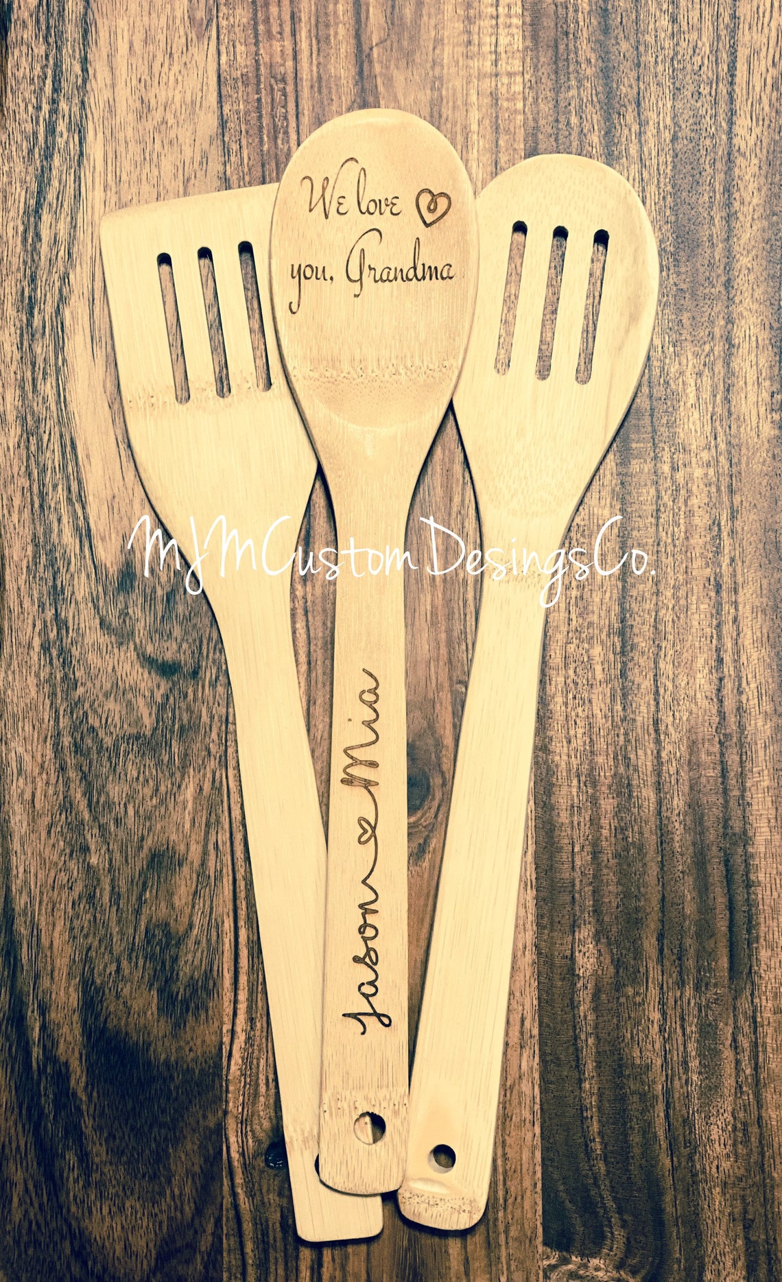 Wood Spoon Gift for Grandma, Engraved Wood Spoon, Mother’s Day Gift for ...