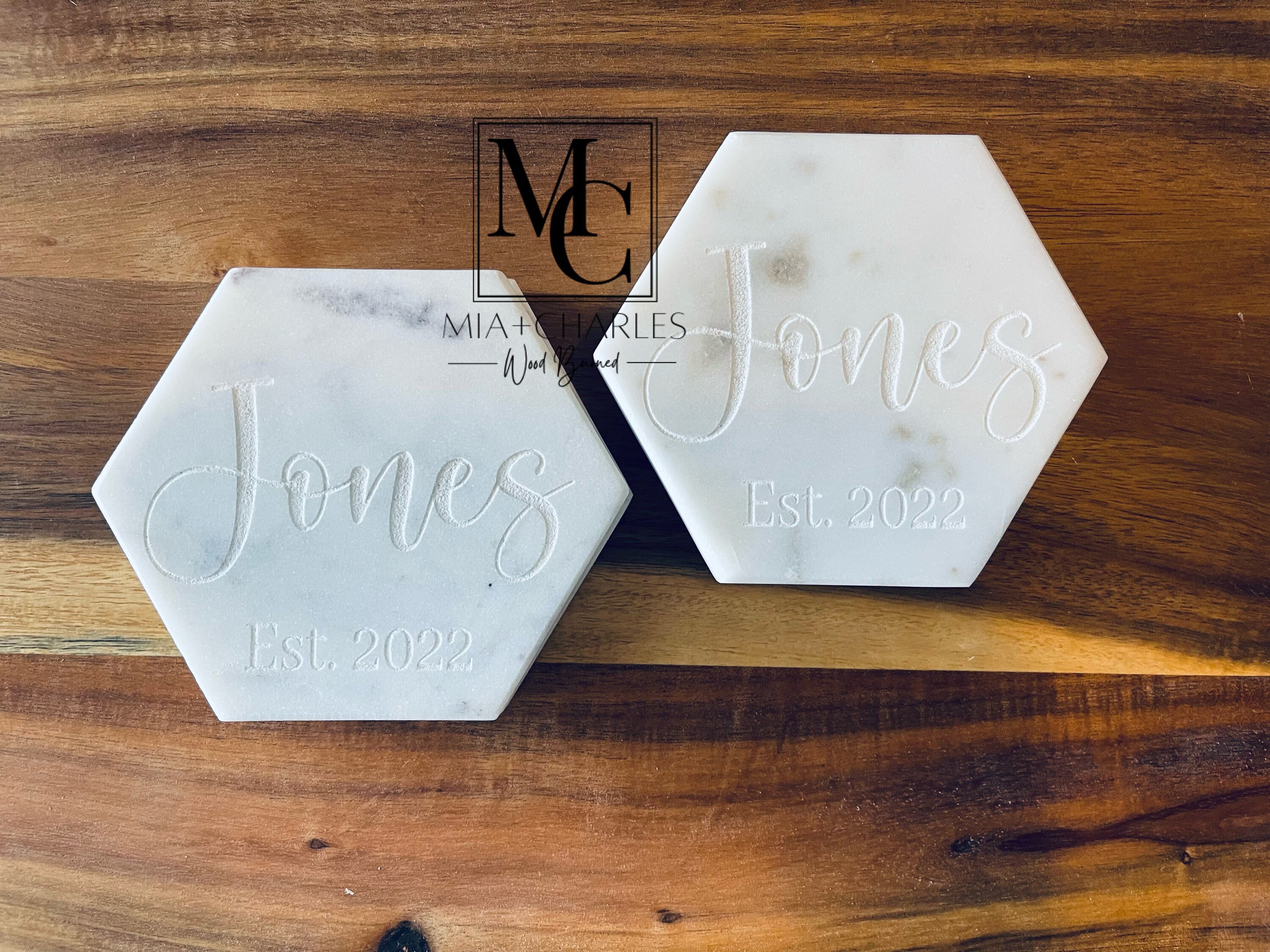 Personalized Marble Coasters Custom Engraved Coasters - Etsy
