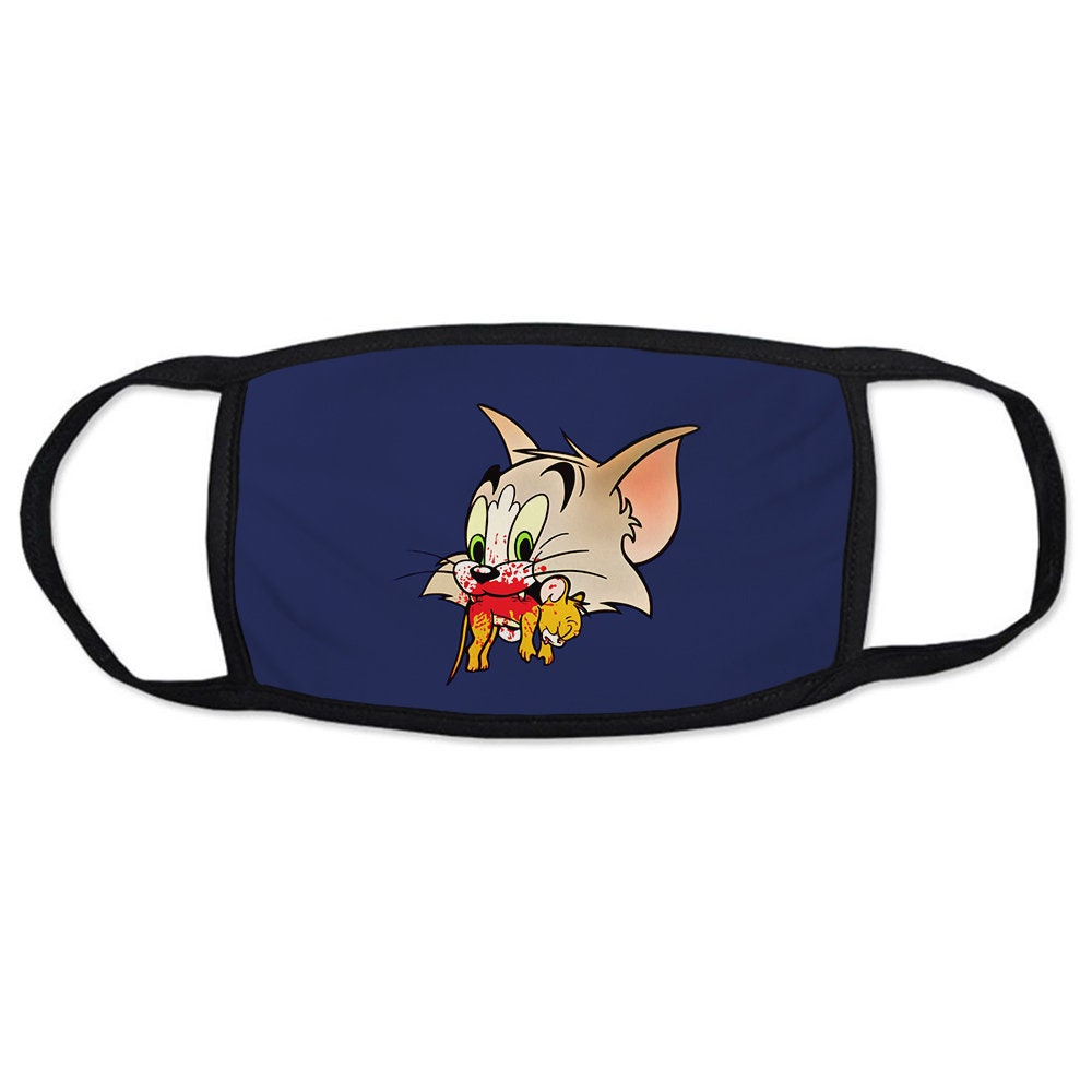 Tom Kills Jerry Funny Face Mask Tom and Jerry Fashion Mask | Etsy
