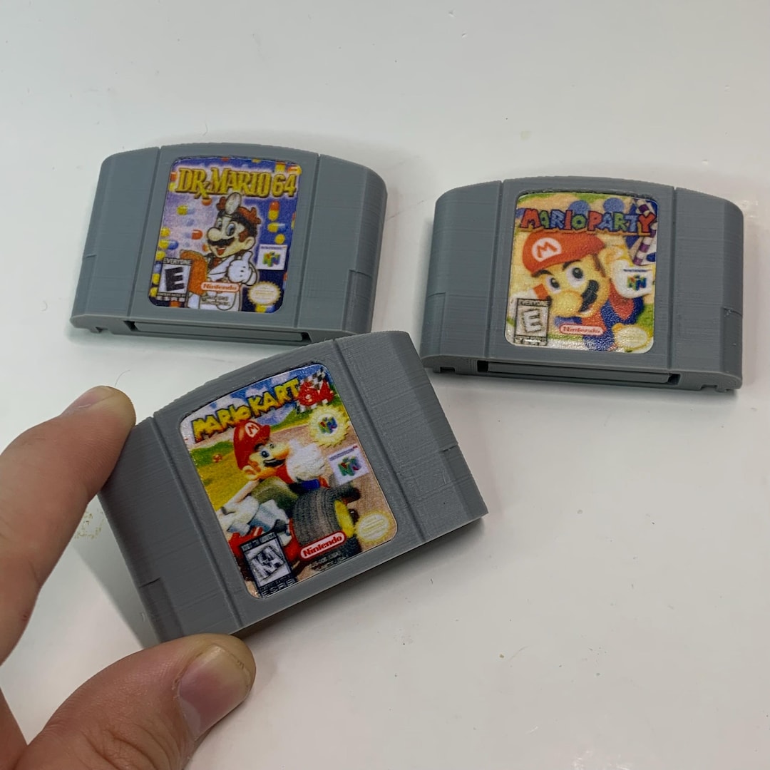 Mini Nintendo 64 Cartridges Refrigerator Magnets 3 Pack Game Cartridge ...