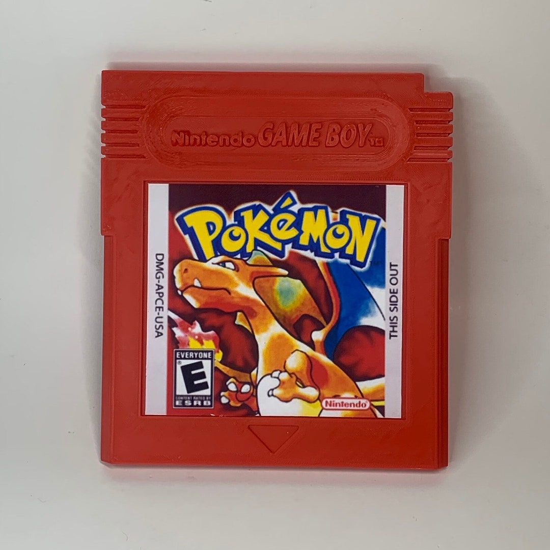 Jumbo Nintendo Game Boy Color Cartridge 3d Wall Art Pokémon Red 7x6in ...