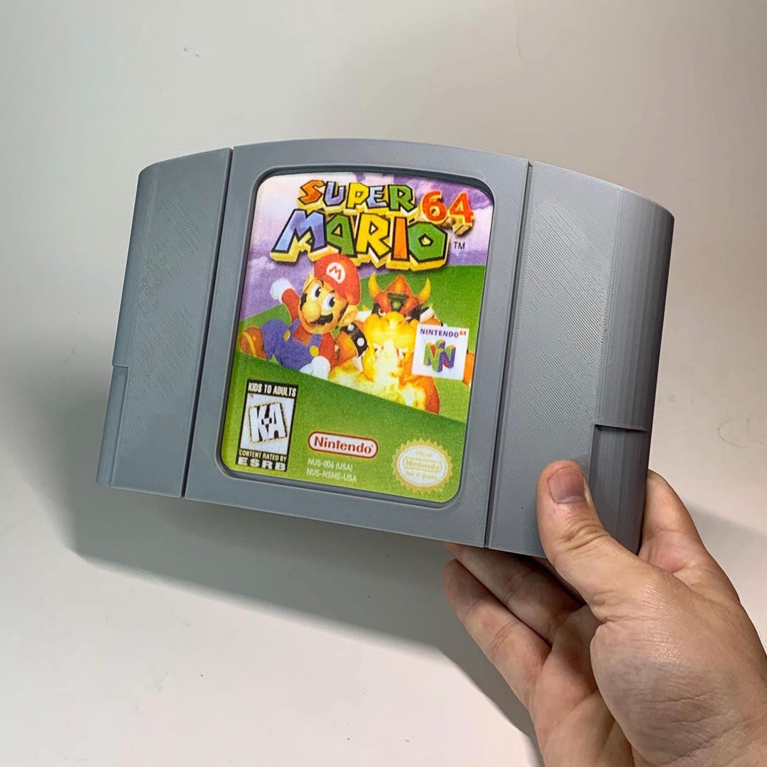 Giant Nintendo 64 Cartridge | 3d Wall Art | Super Mario 64 | Oversized ...
