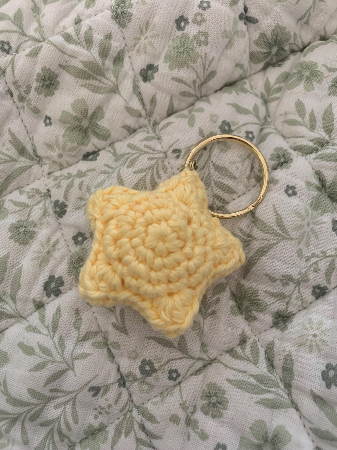 Crochet Cutesy Star Keychain - Etsy