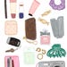 What's in My Purse Hand Drawn Poster - Digital Download - Etsy