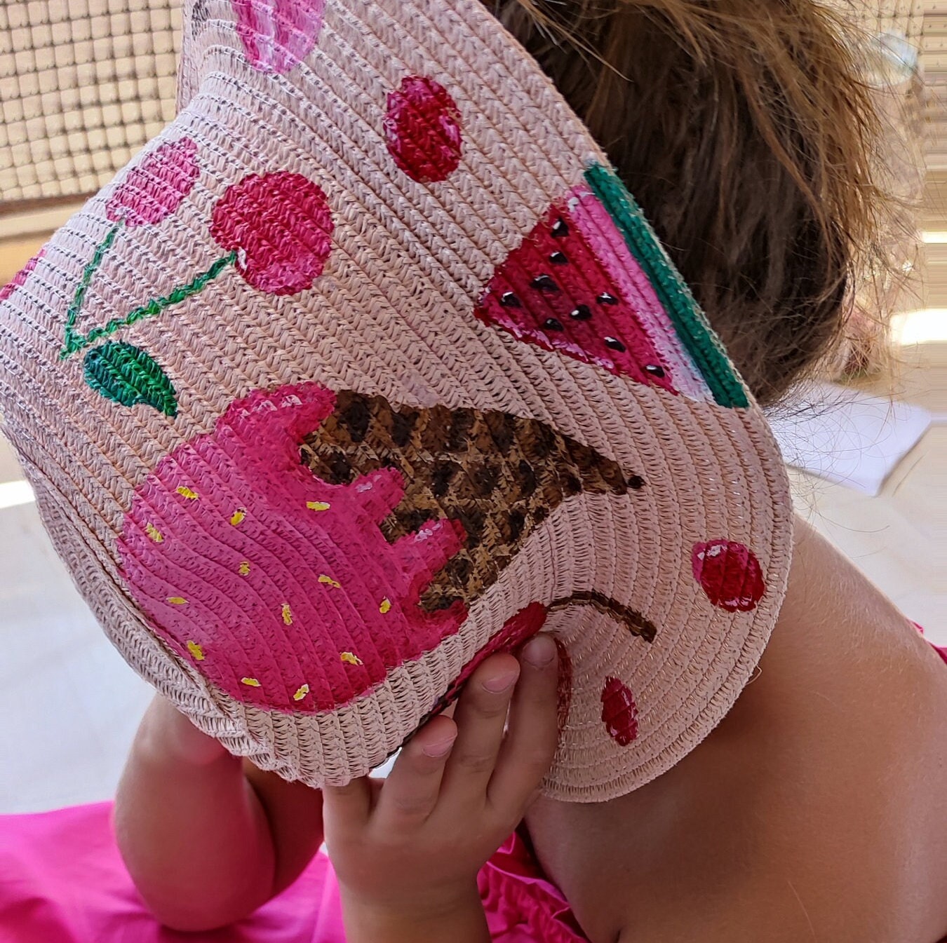 Hand Painted Kids Panama Hat, Candies Summer Fedora - Etsy