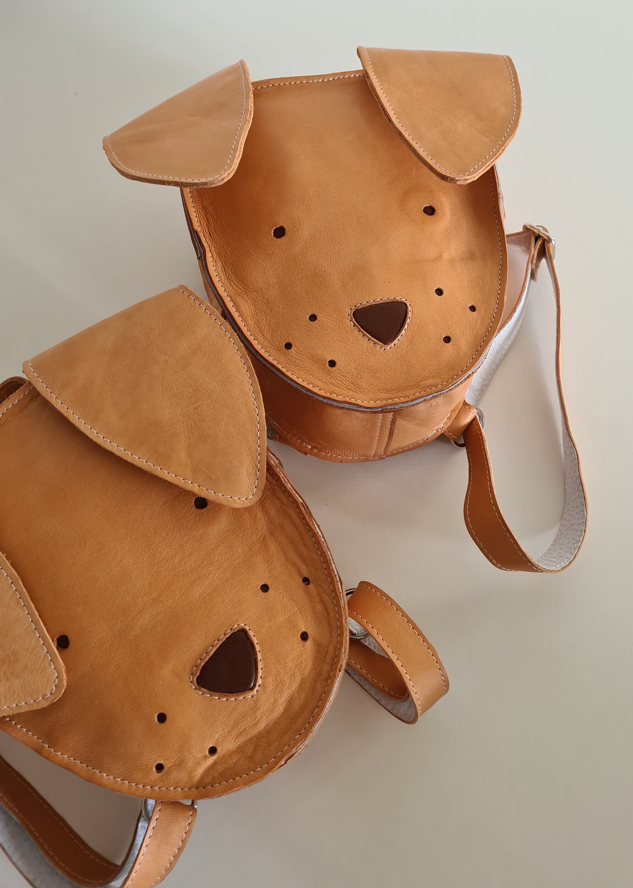 Leather Dog Backpack for Boys and Girls Children Leather - Etsy Canada