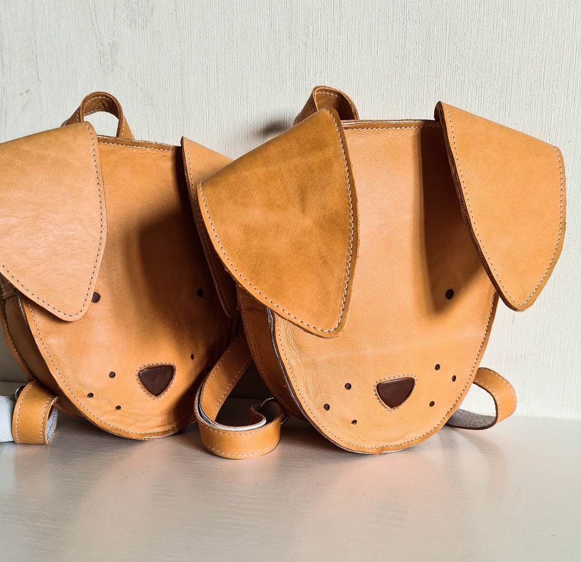 Leather Dog Backpack for Boys and Girls Children Leather - Etsy Canada