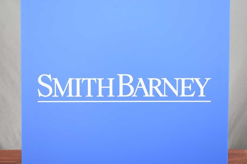 Vintage Smith Barney Sign - Now Morgan Stanley - Etsy