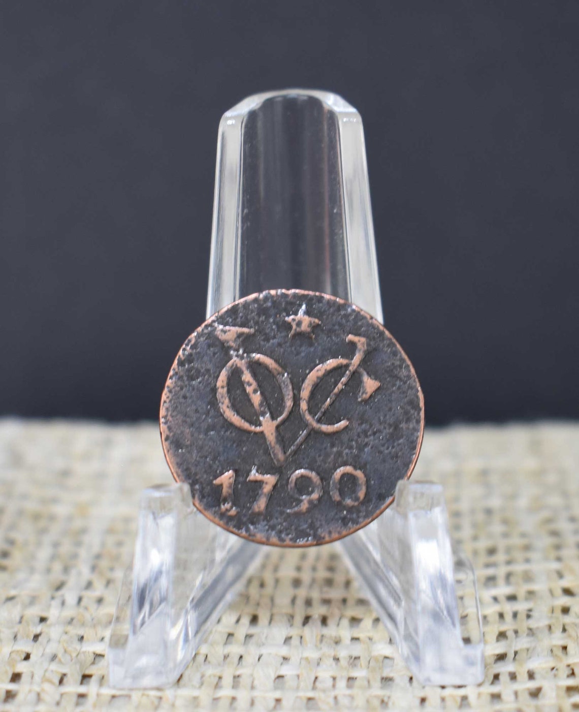 1790 Dutch East India Company Copper Coin new York Penny Copper Duit - Etsy