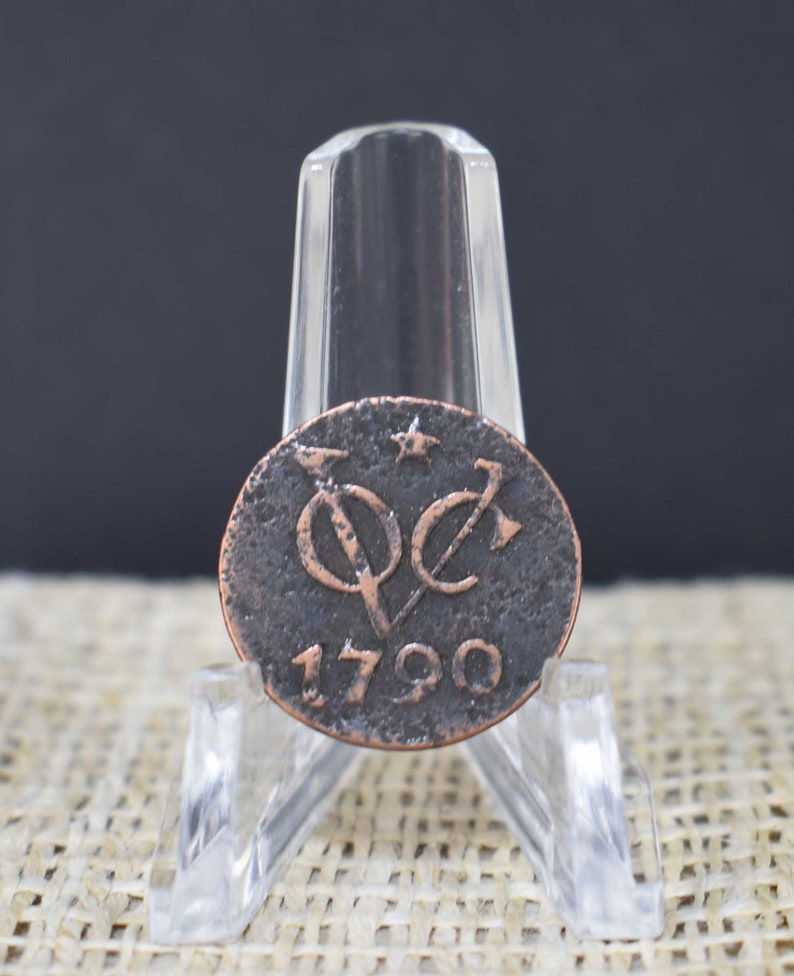 1790 Dutch East India Company Copper Coin new York Penny Copper Duit - Etsy