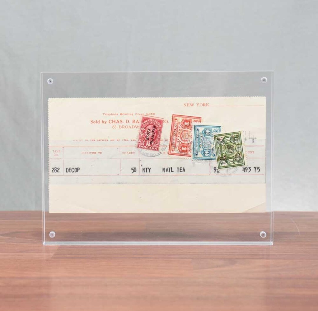 1934 Chas. D. Barney & Co Trade Ticket - the "barney" in Smith Barney ...