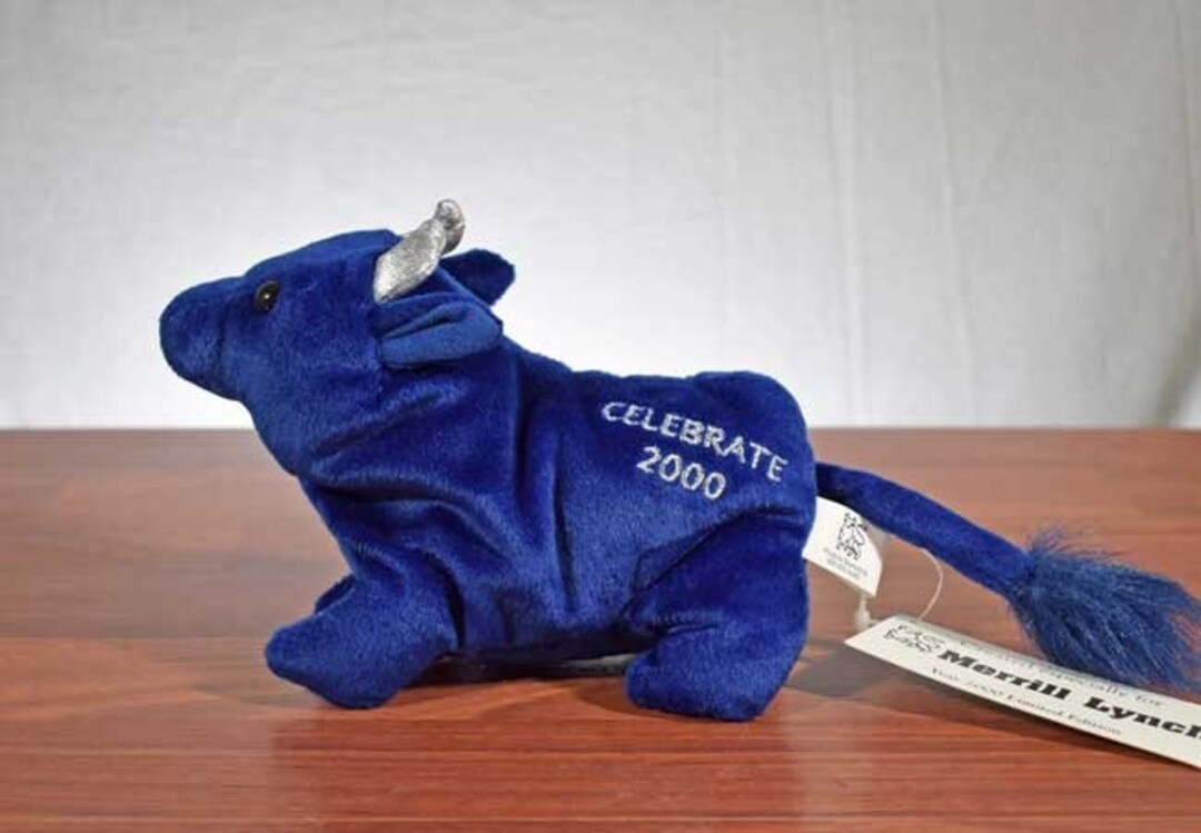 Merrill Lynch Celebrate 2000 Plush Bull - Etsy