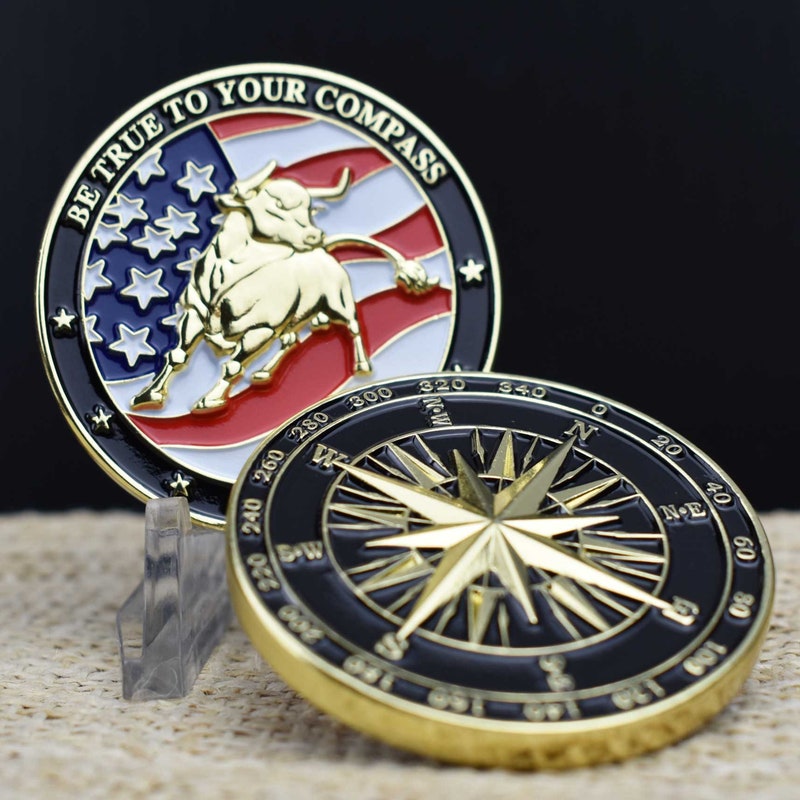 Compass Coin - Etsy