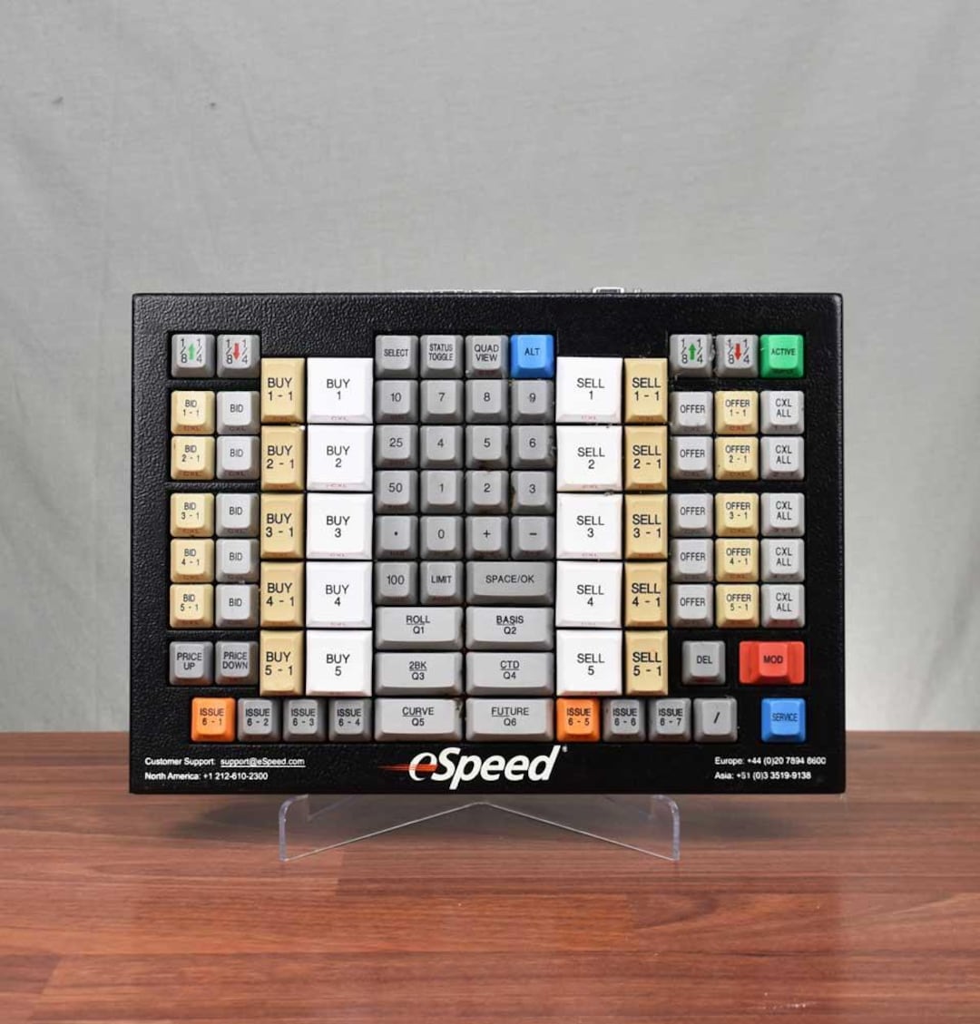 Espeed Trading Specialist Keyboard - Nasdaq - Cantor Fitzgerald - Etsy
