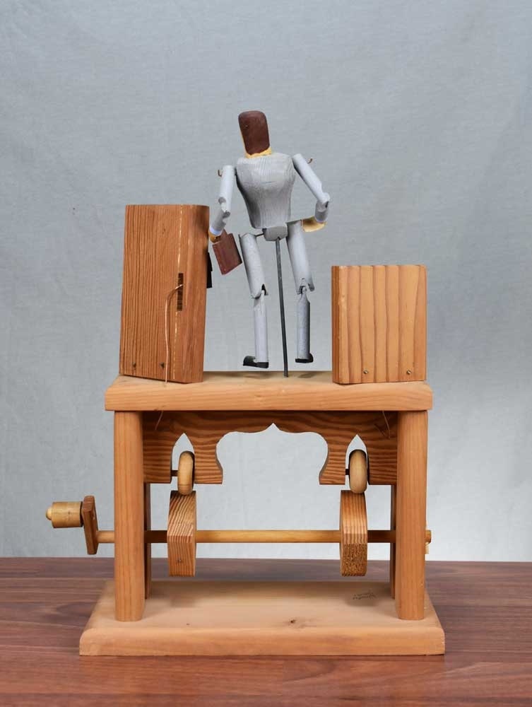 Handcrafted Mechanical Dancing Stockbroker by Woody Jones - Etsy