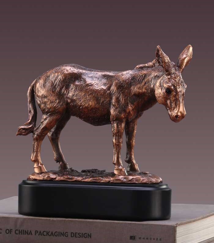 Donkey Statue - Bronzed Sculpture - Engraving Available - Etsy