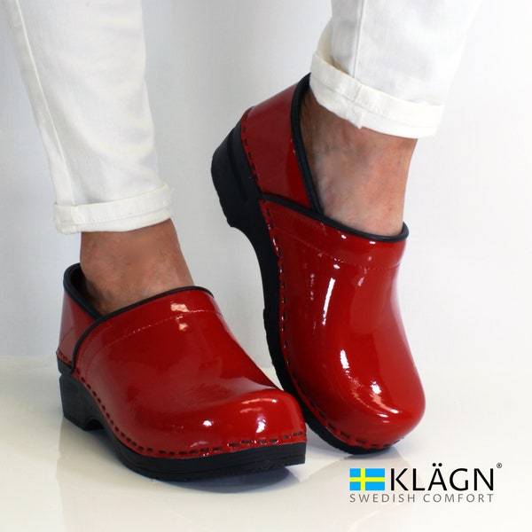 Red Clogs - Etsy
