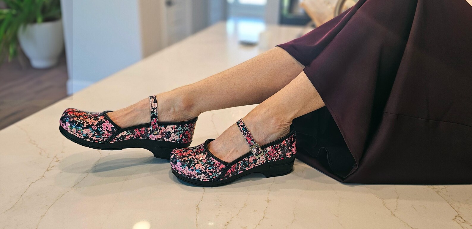 BJORK Marcella Mary Jane Clogs in Josse Printed Leather - Etsy